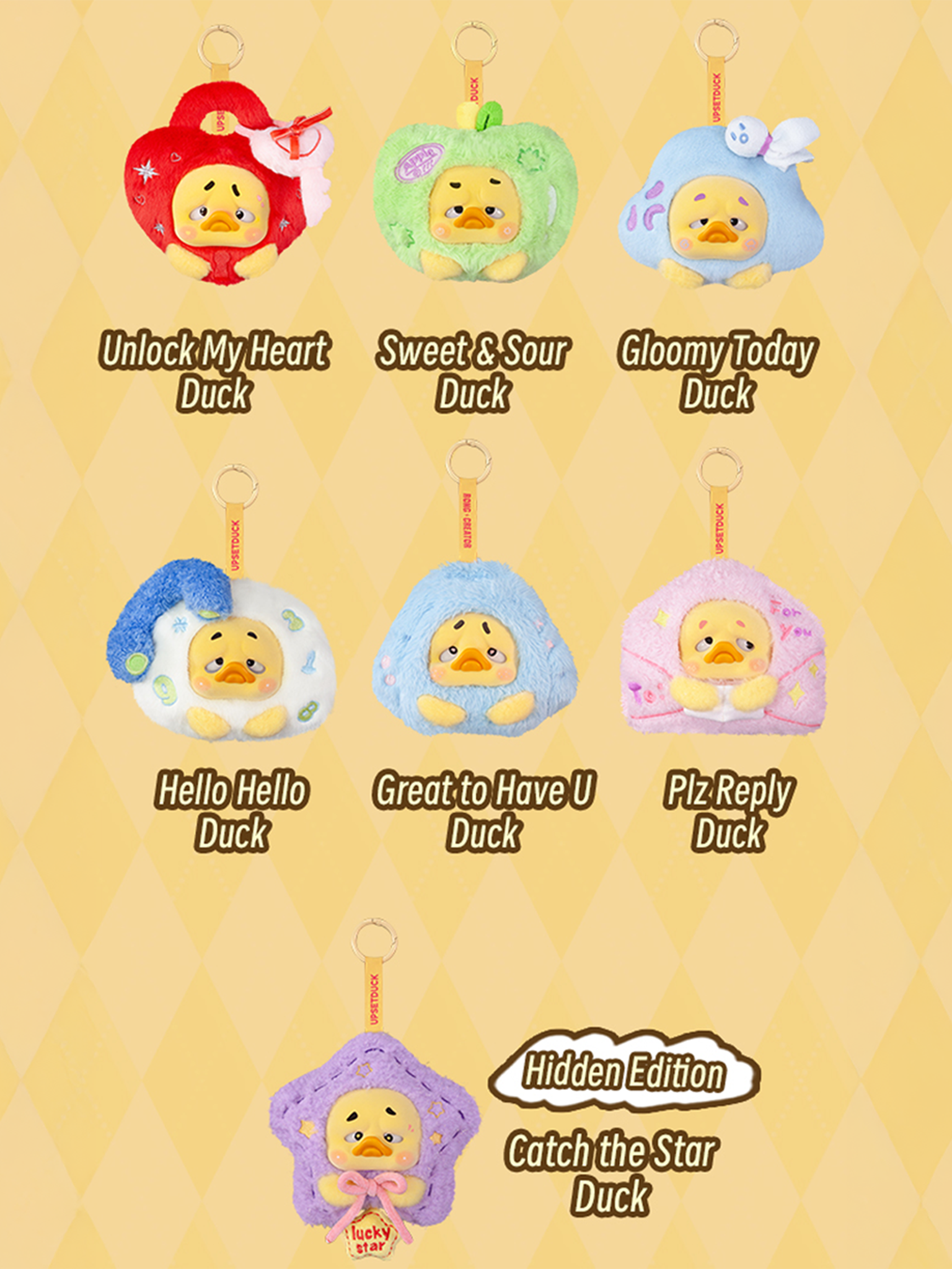 Upset Duck Little Secret Duck Series Plush Earphone Case Blind Box ...